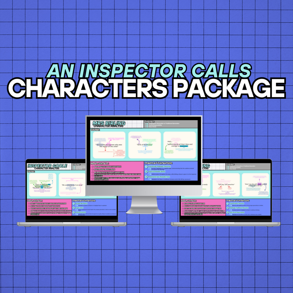 Inspector Calls Revision Flashcard Set (All Characters) – The Tutor Who ...