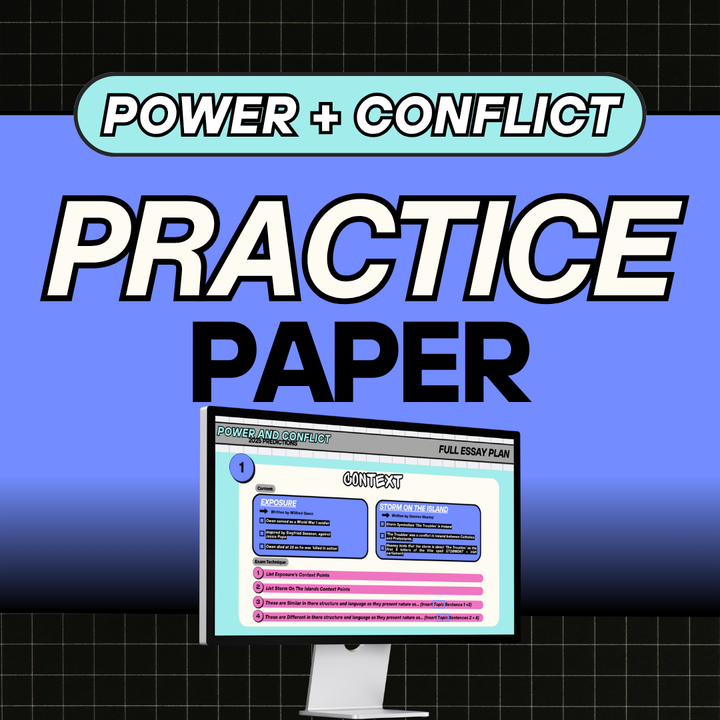 Power and Conflict Poetry Revision Flashcards – The Tutor Who Gets It
